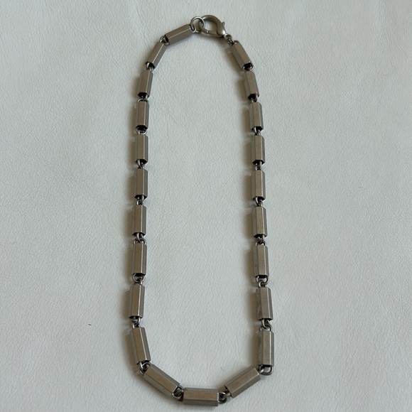 Jewelry | Metal Square Tube Necklace | Poshmark